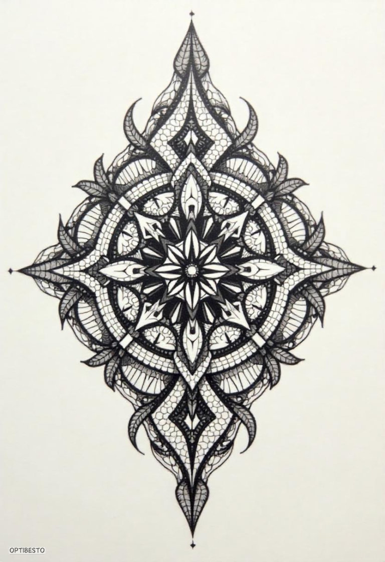 44 Symmetrical Geometric Tattoo Designs - OptiBesto