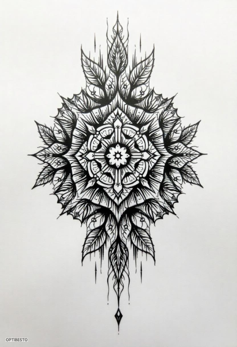 44 Symmetrical Geometric Tattoo Designs - OptiBesto