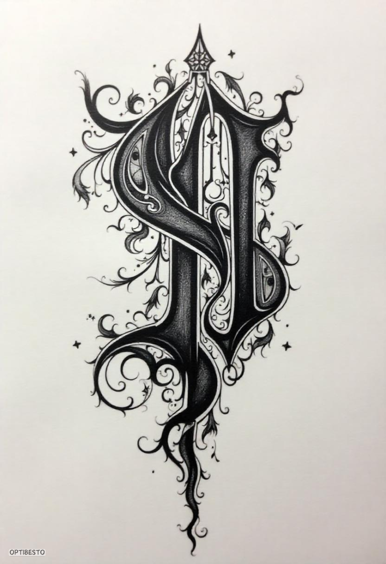 38 Calligraphy Letter Tattoo Design Ideas - OptiBesto