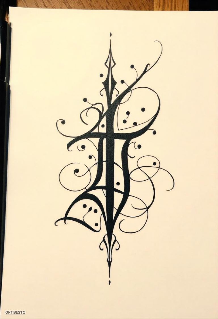 38 Calligraphy Letter Tattoo Design Ideas - OptiBesto