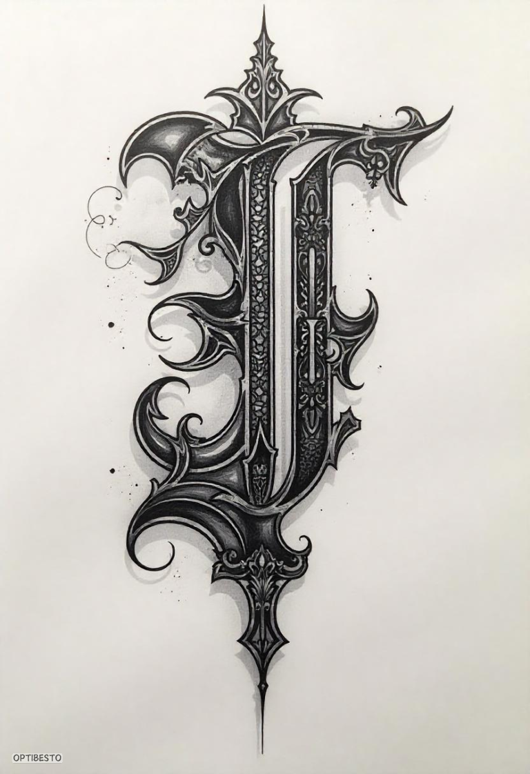 38 Calligraphy Letter Tattoo Design Ideas - OptiBesto