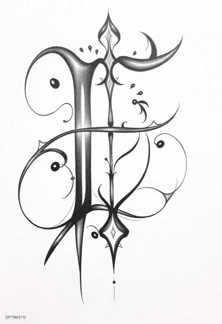 38 Calligraphy Letter Tattoo Design Ideas - OptiBesto