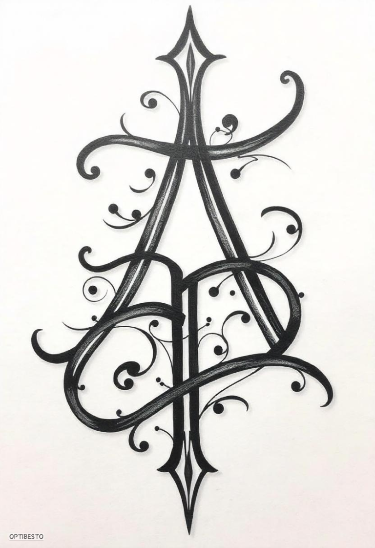38 Calligraphy Letter Tattoo Design Ideas - OptiBesto