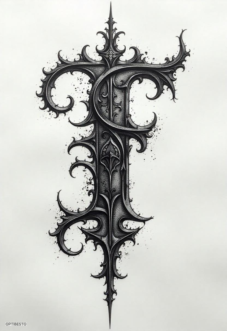38 Calligraphy Letter Tattoo Design Ideas - OptiBesto
