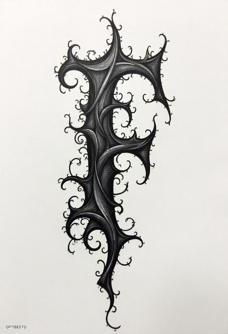38 Calligraphy Letter Tattoo Design Ideas - OptiBesto