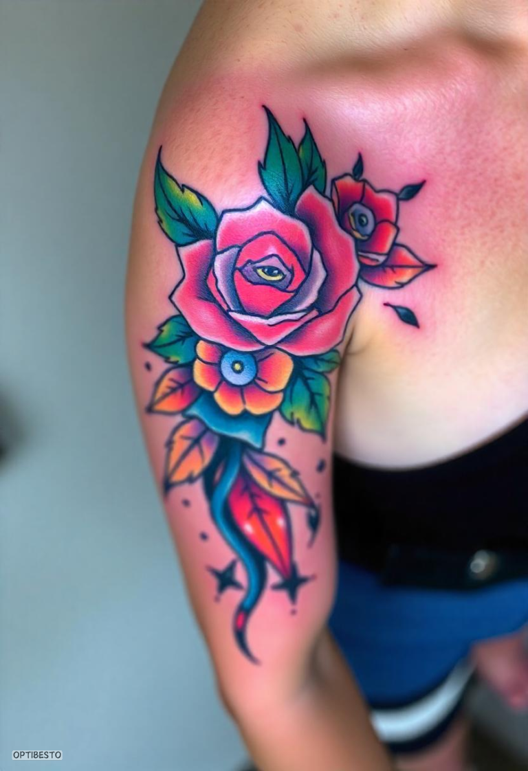 37 Amazing Color Tattoo Design Ideas - OptiBesto