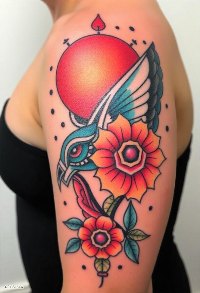 37 Amazing Color Tattoo Design Ideas - OptiBesto