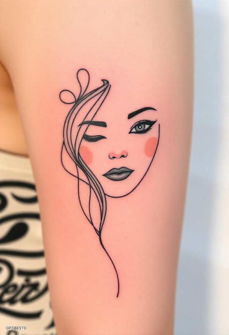 40 Minimalist Line Tattoos - OptiBesto