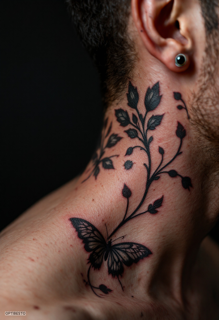 45 Neck Tattoo Ideas - OptiBesto