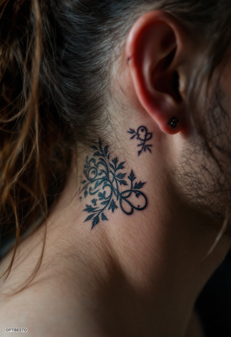 45 Neck Tattoo Ideas - OptiBesto