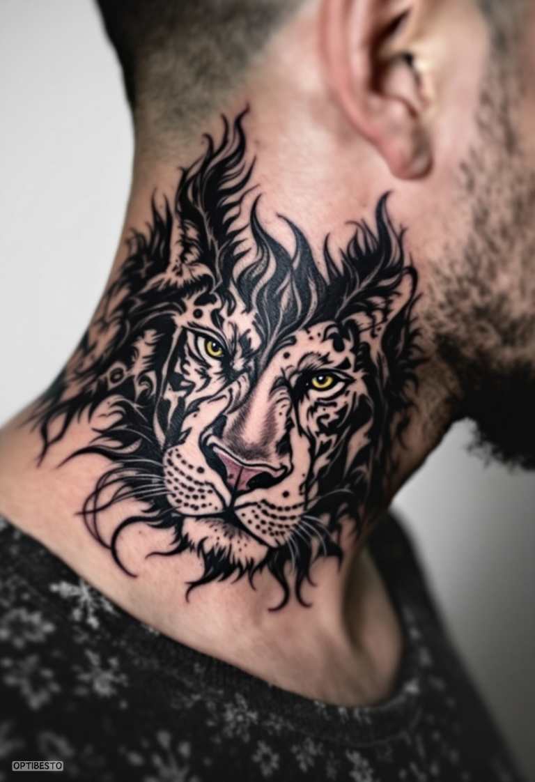 45 Neck Tattoo Ideas - OptiBesto